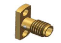 China Stainless Steel SSMA Female RF Coaxial Connector with Copper Alloy Conductors and PTFE Insulators for High-Frequency Performance for sale