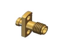 China 18GHz 50Ω SSMA Female Mini SMA Jack 2 Hole Flange Mount RF Coaxial Cable Connector Mating for CXN3506 Flexible Cable for sale
