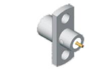 China Stainless Steel SMP Male Half Detent Planel Mount SMP Plug 2 Hole Flange Mount Limited Detent Frequency Up To 18GHz for sale