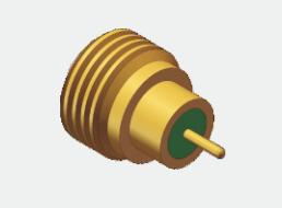 China 50Ω Hermetically Sealed SMPM Male Bulkhead RF Coaxial Connectors 0.3MHz-40GHz 170V for sale