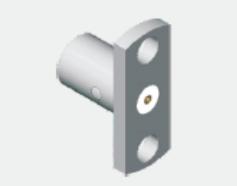 China Stainless Steel SMP Male Half Detent Planel Mount SMP Plug 2 Hole Flange Mount Limited Detent Frequency Up To 18GHz for sale