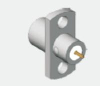 China Stainless Steel SMP Male Half Detent Planel Mount SMP Plug 2 Hole Flange Mount Limited Detent Frequency Up To 18GHz for sale