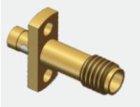China 18GHz 50Ω SSMA Female Mini SMA Jack 2 Hole Flange Mount RF Coaxial Cable Connector Mating for CXN3506 Flexible Cable for sale