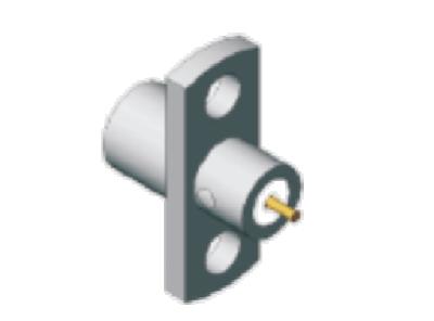 China Stainless Steel SMP Male Half Detent Planel Mount SMP Plug 2 Hole Flange Mount Limited Detent Frequency Up To 18GHz for sale