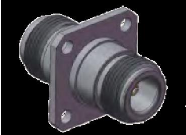 China Copper Alloy Nickel Plating N Type 4 Hole Flange Panel Mount Jack to Jack Adapter 11GHz for sale