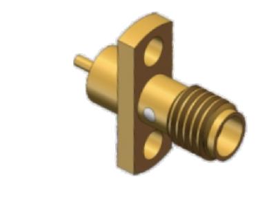China SSMA Female SSMA Jack Flange Mount 18GHz VSWR less than 1.3 Using Microwave Component for sale