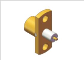 China 18GHz SMP Male Plug RF Coaxial Connector Limited Detent Thru Hole Solder Attachment Flange Mount for Telemetry Equipment & Radar Systems for sale