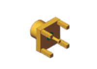 China Hermetic SMP Male RF Coax Connector Through Hole PCB Mount Designed for Board to Board Blind Mate for sale