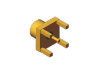 China Hermetic SMP Male RF Coax Connector Through Hole PCB Mount Designed for Board to Board Blind Mate for sale