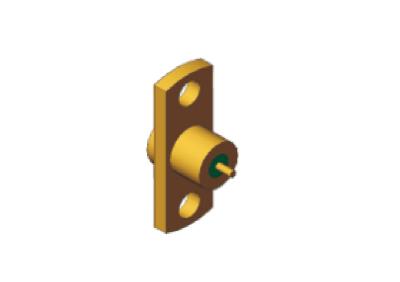 China 40GHz Plug Limited Detent Hermetic SMP RF Connector Flange Mount with Metal Convex Surface for PCB and High-density Wiring Test System for sale