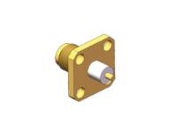 China 50ohm 18GHz 4 Holes Flange Mount Jack SMA RF Connector for RF Test Fixture for sale