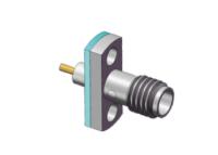 China Waterproof Stainless Steel Flange Mount SSMA RF Connector 18GHz with Sealing Ring for Harsh Environment for sale