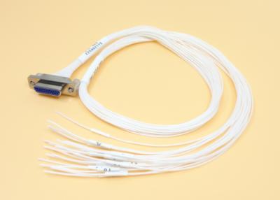 China J30J Series Connector 21pins Male Plug Center Contact Gold Plating with White Wire 500mm for Sensor for sale