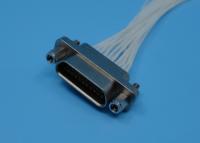 China J30J Series Connector 21pins Female Socket Center Contact Gold Plating with White Wire 500mm for Satcom, Sensors for sale