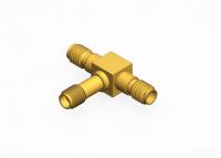 China SSMA Female to Two SSMA Female T Type RF Coaxial Adapter Connector up to 18GHz for sale