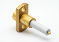 China 50ohm SMP Male Plug Straight 2 Hole Flange Mount SMP RF Connector up to 18GHz Push-On Design for sale