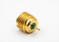 China Gold Plating Hermetic SMP RF Connector Male Bulkhead with Glass Sealing 18GHz 50 Ohm for sale