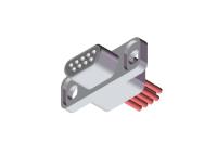 China Micro Rectangle MDM D Sub 9 Pins Connector Hermetic Sockets for sale