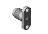 China Stainless Steel 2.92mm RF Connector Jack Female 40GHz 2 Holes Flange Mount Accept Pin Diameter 0.3mm for sale