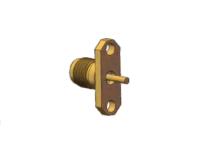 China Brass 40 GHz 2.92mm RF Connector K Type Jack Flange Hole Spacing 12.2mm and Pin Diameter 1.3mm for sale