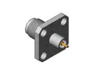 China 2.92mm RF Connector K Type Jack Four Holes 12.7mm 0.5 inch Squre Flange Size and Pin Diameter 1.3mm, 0.8mm，0.7mm for sale