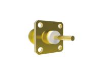 China 50Ω 11GHz TNC Female Square Flange Mount Aerospace RF Connectors with Low Insertion Loss Max 0.3dB for sale