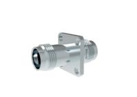 China 50Ω 11GHz TNC Jack to Jack Adapter Aerospace RF Connectors with Low Insertion Loss Max 0.3dB for sale
