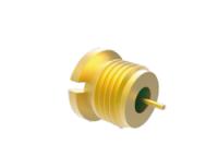 China 50Ω 40GHz Hermetically Sealed SMP Male Plug Bulkhead Connector Aerospace RF Connectors with Low Insertion Loss for sale