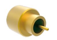 China 50Ω 40GHz Hermetically Sealed SMPM Plug Smooth Bore for PCB Solder with Pin OD 0.3mm Aerospace RF Connectors with Low Insertion Loss for sale
