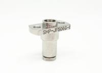 China Full Detent 2 Holes Flange Mount Nickel Plated Male Straight SMP RF Connector for sale