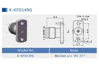 China SMK Series Satcom Passivated 2.92mm RF Connector for sale