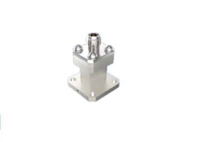 China WR28 BJ320 End Launch Waveguide to 2.92mm K Type Coaxial Adapter 26.4GHz-38GHz Ka Band Aerospace Grade RF Waveguide Coax Transition Connector for sale