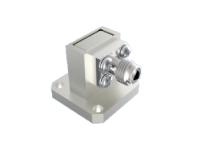 China WR28 BJ320 Right Angle Waveguide to 2.92mm K Type Coaxial Adapter 26.4GHz-38GHz Ka Band Aerospace Grade RF Waveguide Coax Transition Connector for sale