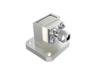 China WR28 BJ320 Right Angle Waveguide to 2.92mm K Type Coaxial Adapter 26.4GHz-38GHz Ka Band Aerospace Grade RF Waveguide Coax Transition Connector for sale