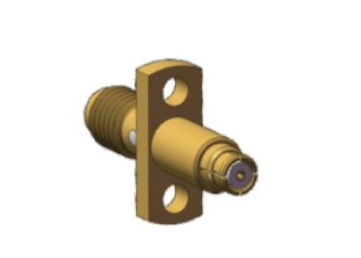 China Two Hole Flange Mount Mini SMA Jack To SMP Jack Flange Mount Adapters Up To 18GHz for sale