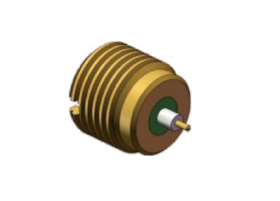China 50 Ohm Kovar alloy Hermetic SMP RF Connector Male Bulkhead Smooth Bore 40GHz with Screw M5X0.5-6g for sale