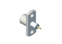 China SS SMP Male Plug 2 Hole Flange Mount Limited Detent Connector With PTFE Boss Up To 18GHz for sale