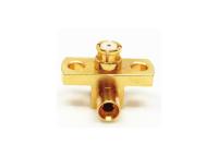 China Female Right Angle SMP RF Connector Miniature 2 Holes Flange Mount Design for sale