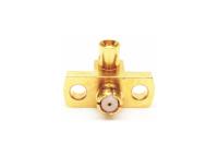 China Female Right Angle SMP RF Connector Miniature 2 Holes Flange Mount Design for sale