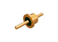 China Single Pin Straight Cut Flange Glass To Metal Seal Kovar Alloy Connectors JK3025-0.8 for sale