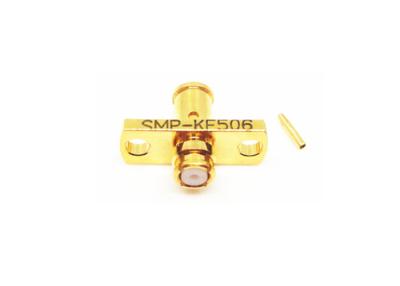 China 40GHz Gold Plated Female SMP RF Connector ≥2000MΩ Insulation Resistance for sale