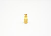China Brass Female Gender SMPM RF Coaxial Connector 170VRMS* Rated Voltage for sale