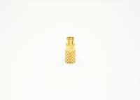 China Straight SMPM RF Small Coax Connectors , Miniature RF Connectors Brass Material for sale