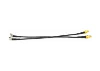 China SMA Female Right Angle RF Cable Assemblies RG174/U Gold Plated for sale
