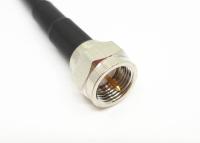 China Gold Plated 75ohm F Male to Male Right Angle RF Cable Assemblies RG59 for sale