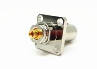 China 50Ohm Electrical Bayonet BNC Bulkhead Connector Nickel Plated Plating for sale