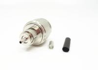 China Crimp Brass Electrical Coaxial Connector , N Type Coax Connector ≤1.3 VSWR for sale