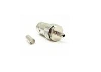 China Nickel Plated Coax BNC Connectors Straight Crimp Miniature Quick RF Connector for sale