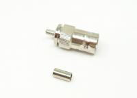 China Nickel Plated Coax BNC Connectors Straight Crimp Miniature Quick RF Connector for sale