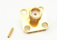 China RF Coaxial Cable Connectors Solder Attachment 50Ohm Female SMA Jack Connector for Cable RG405 for sale